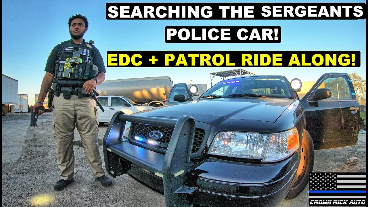 Searching the Sergeant Police Car! EDC + Patrol Ride Along! - YouTube