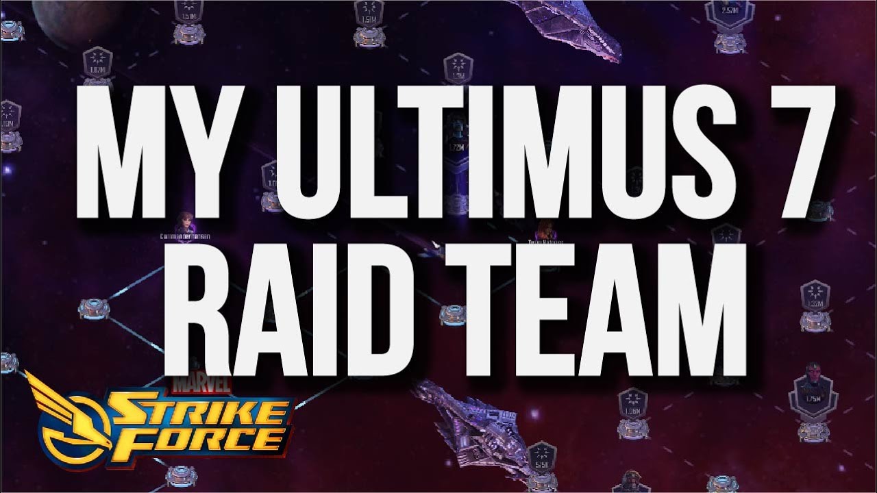My U7 Raid Team I Marvel Strike Force - YouTube