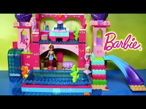 Mega Bloks Barbie Build n Play Underwater Castle Building Set