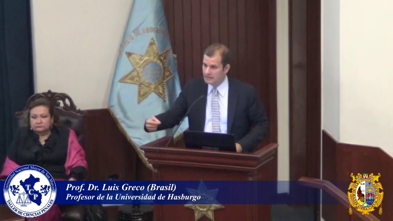 Prof. Dr. Luis Greco - Personas jurídicas y principio de culpabilidad ...