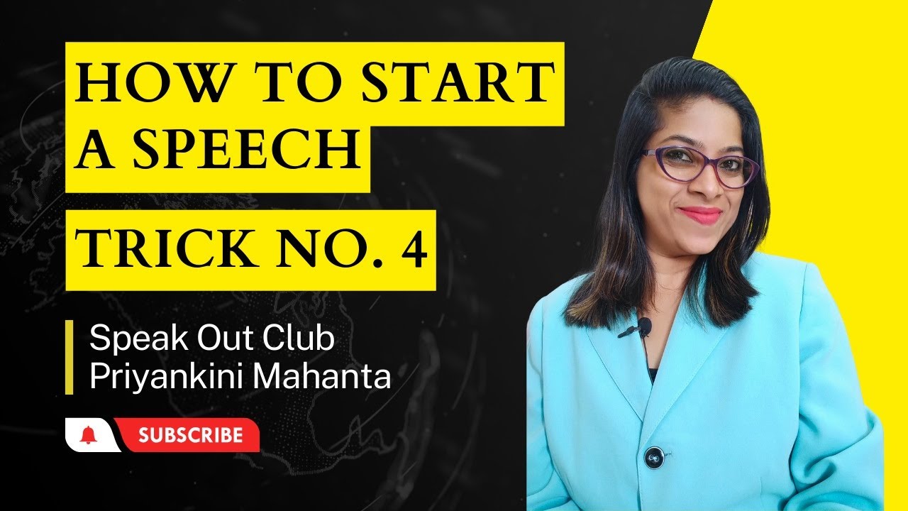 How To Start The Speech On The Stage - Trick No 4 | Speaking Tricks ...