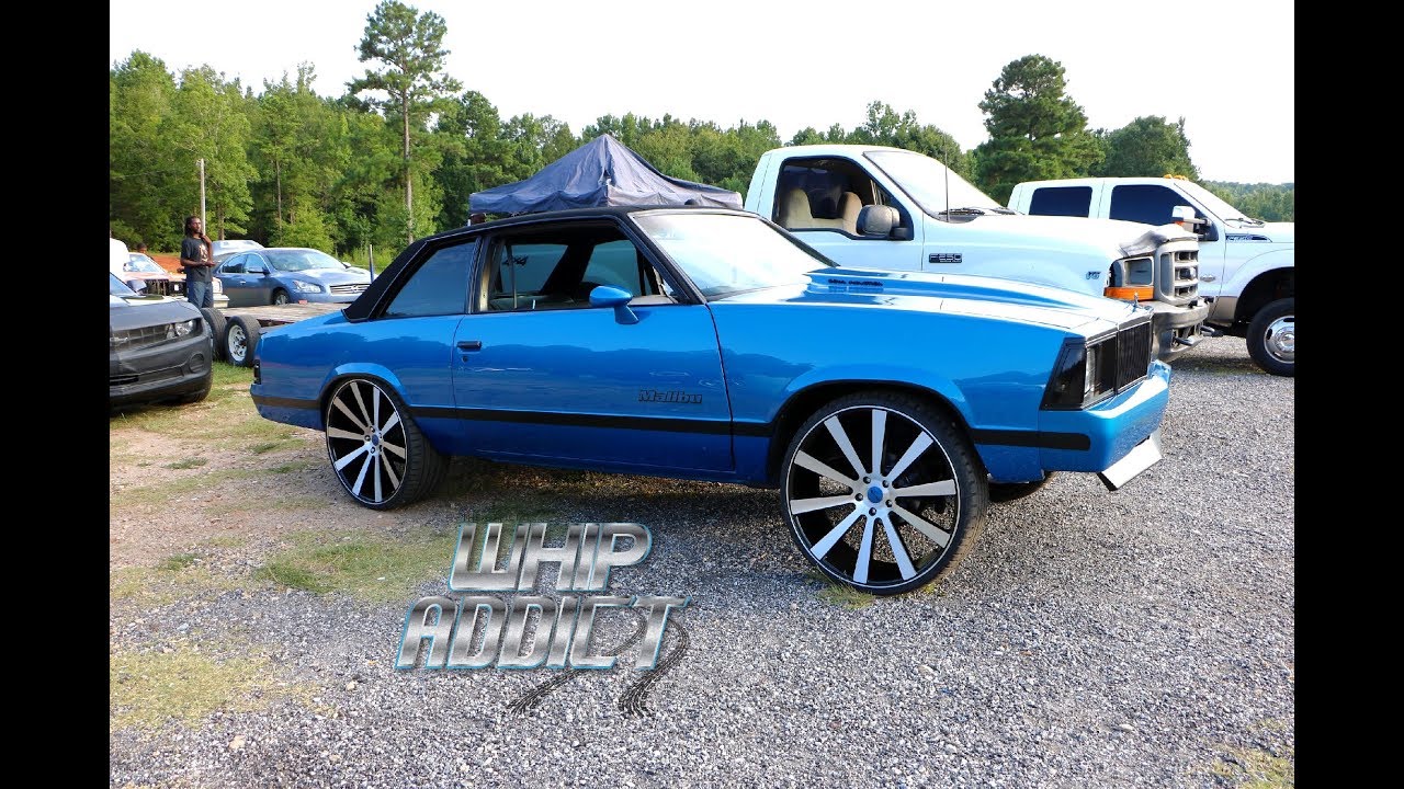 WhipAddict: 80' Chevrolet Malibu on Spec1 24s Hits the Track, Custom ...