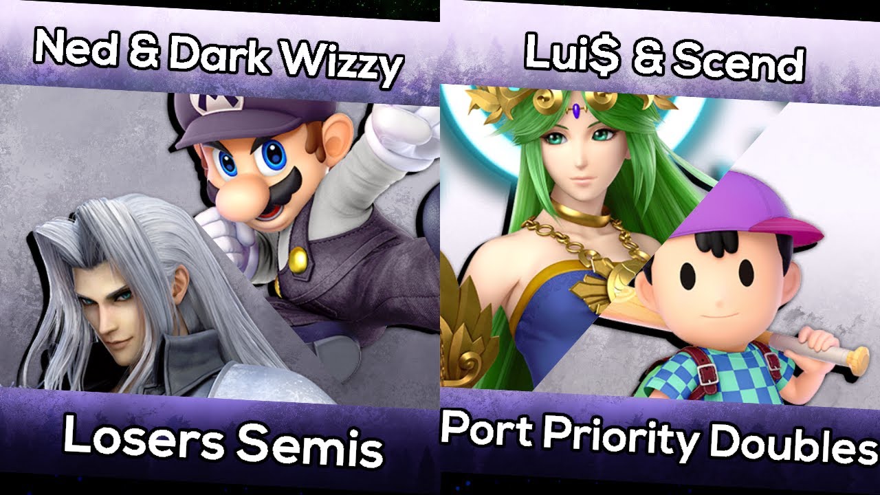 Ned / Dark Wizzy (Sephiroth, Mario) vs Lui$ / Scend (Palutena, Ness ...