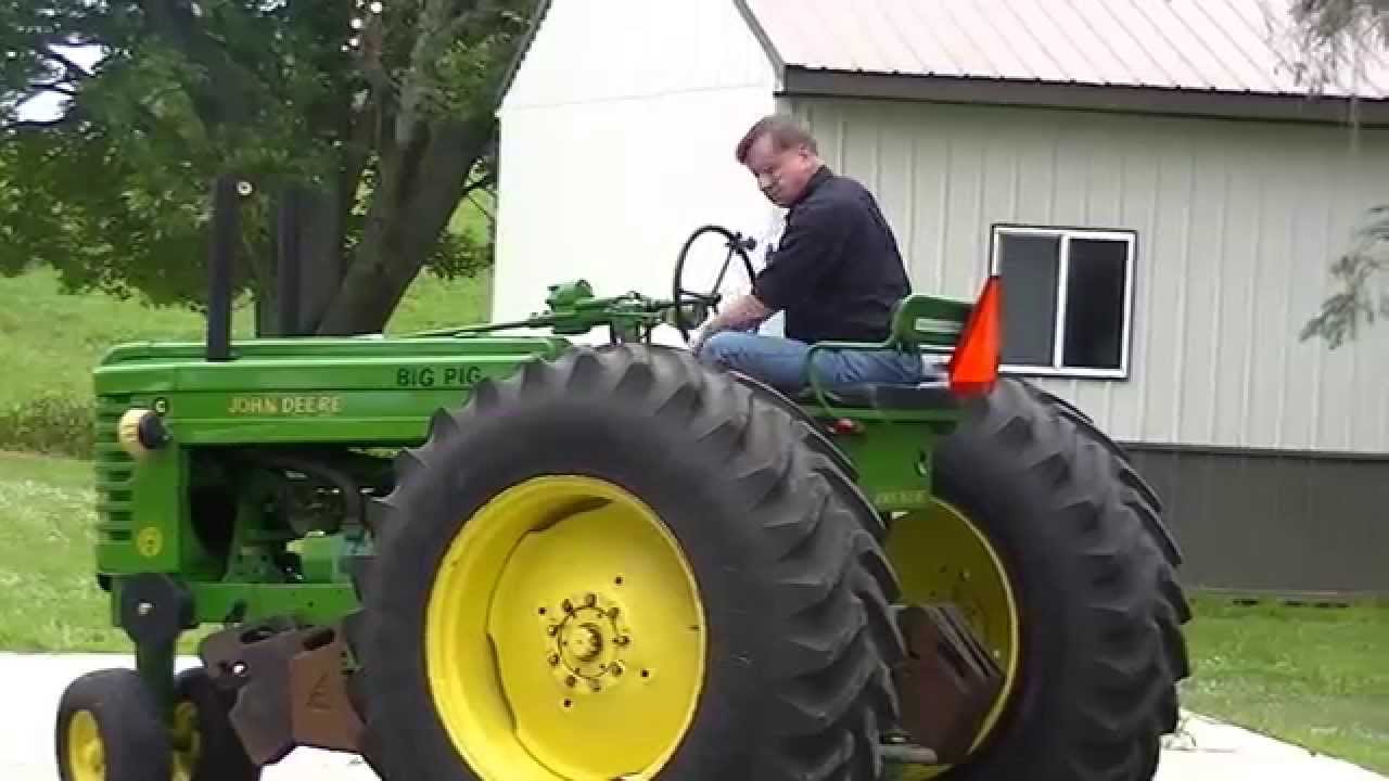 1951 John Deere G (the Big Pig) - YouTube