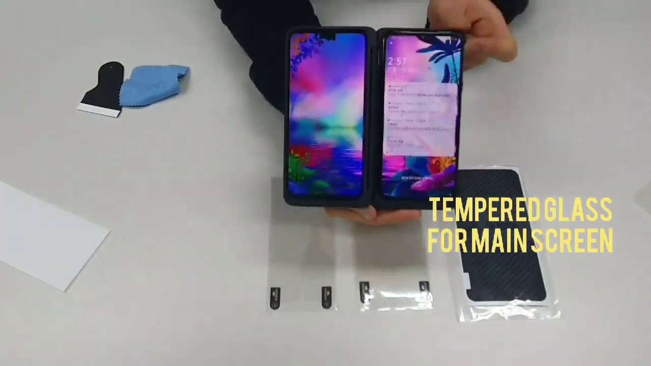 LG G8X ThinQ/V50s ThinQ dual screen protector tempered glass [1 ...