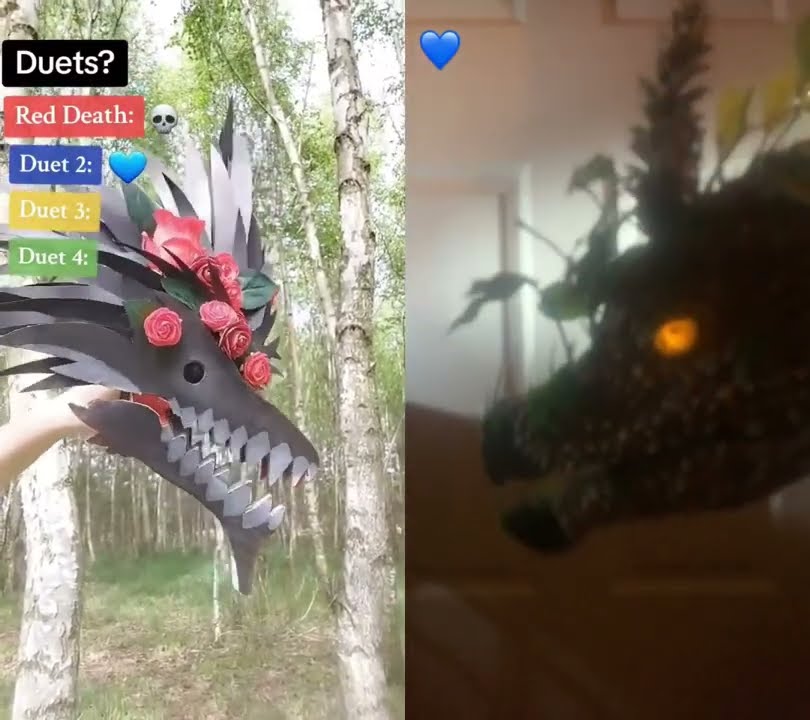 Dragon Puppet duet! - YouTube