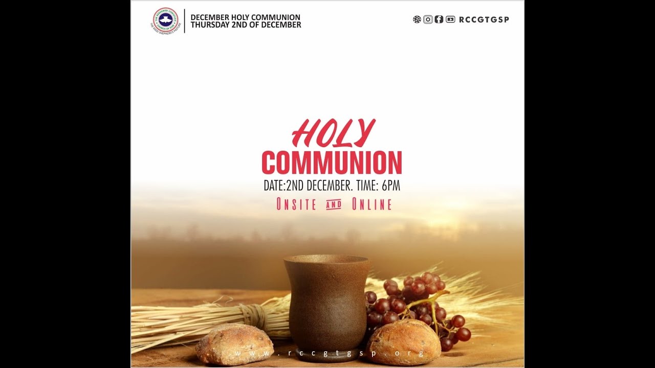 Holy Communion Service, Thursday 2nd December 2021 - YouTube