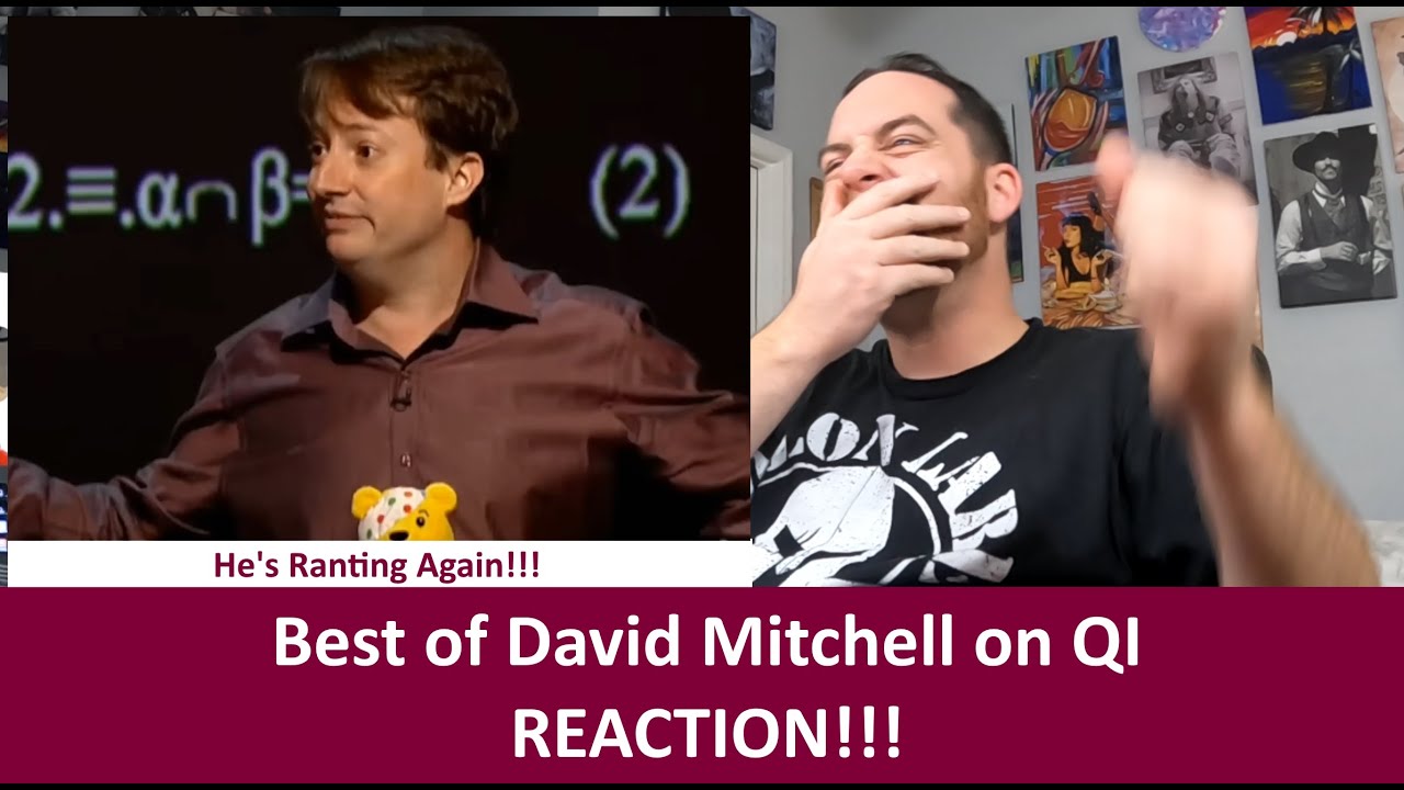 American Reacts BEST OF DAVID MITCHELL on QI! He's Always Making ...