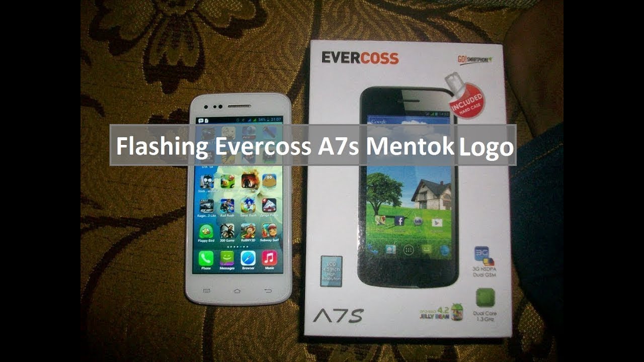 Cara Flashing Unbrick Lupa Pola Evercoss A7s Bintang Mentok logo - YouTube