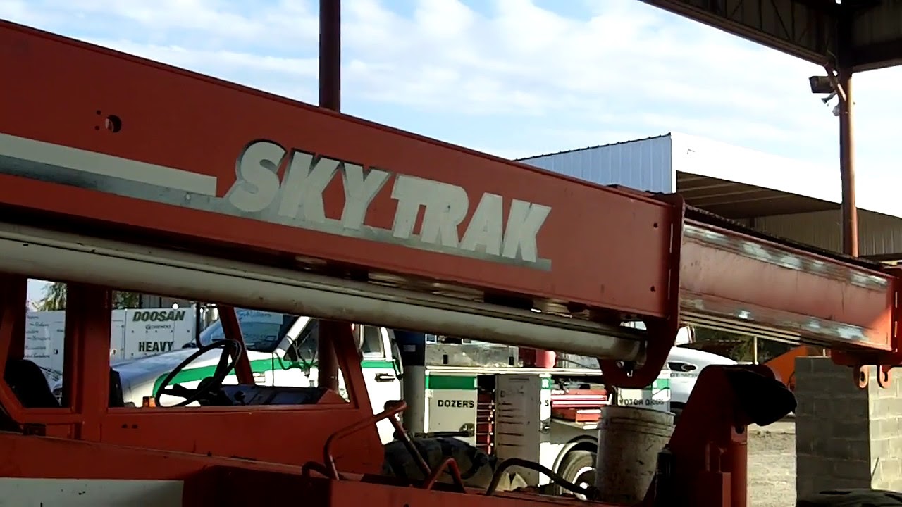 Working on a Sky Trak Forklift - YouTube