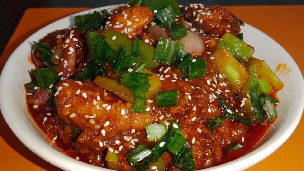 SCHEZWAN CHICKEN. Restaurant style Schezwan chicken. Chinese starter ...