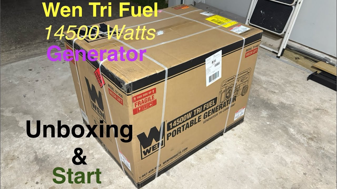 Wen 14500 Watts tri Fuel Generator - YouTube