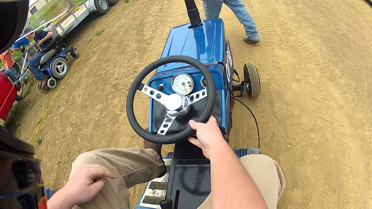 Garden Tractor Pulling - Helmet Cam - YouTube