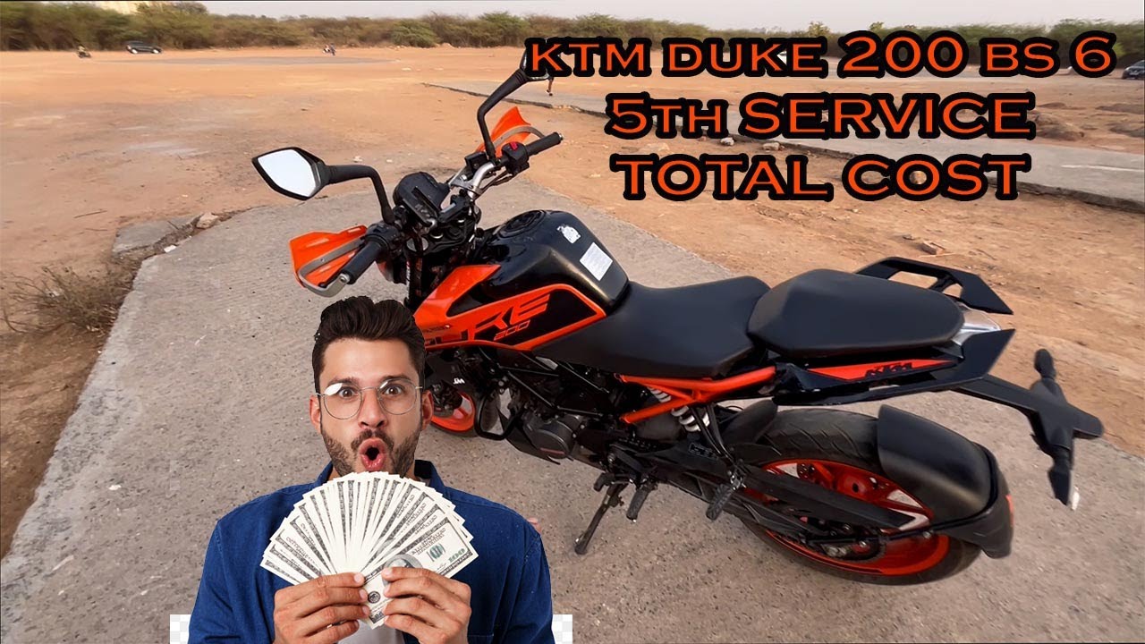 KTM DUKE 200 BS 6 5TH SEVICE COST DETAILS BILLS #santhalrider # ...