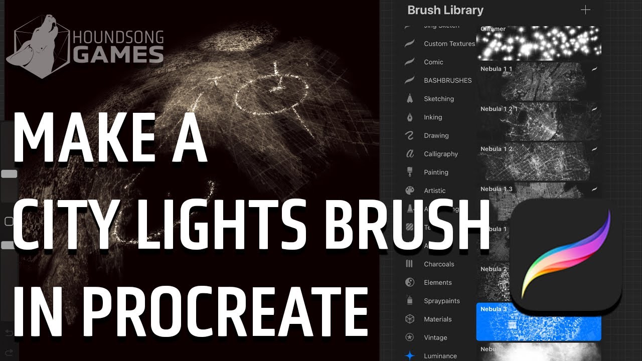 Procrete - Make a city lights brush - Mini Tutorial - YouTube