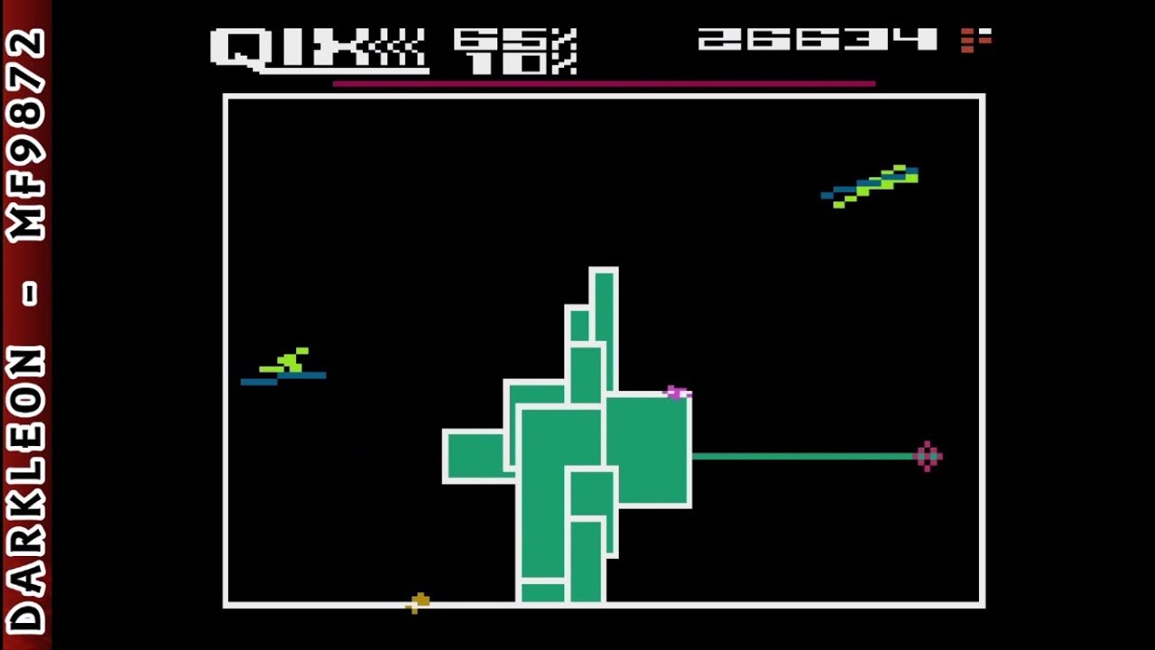 Atari 5200 - Qix © 1982 Atari - Gameplay - YouTube