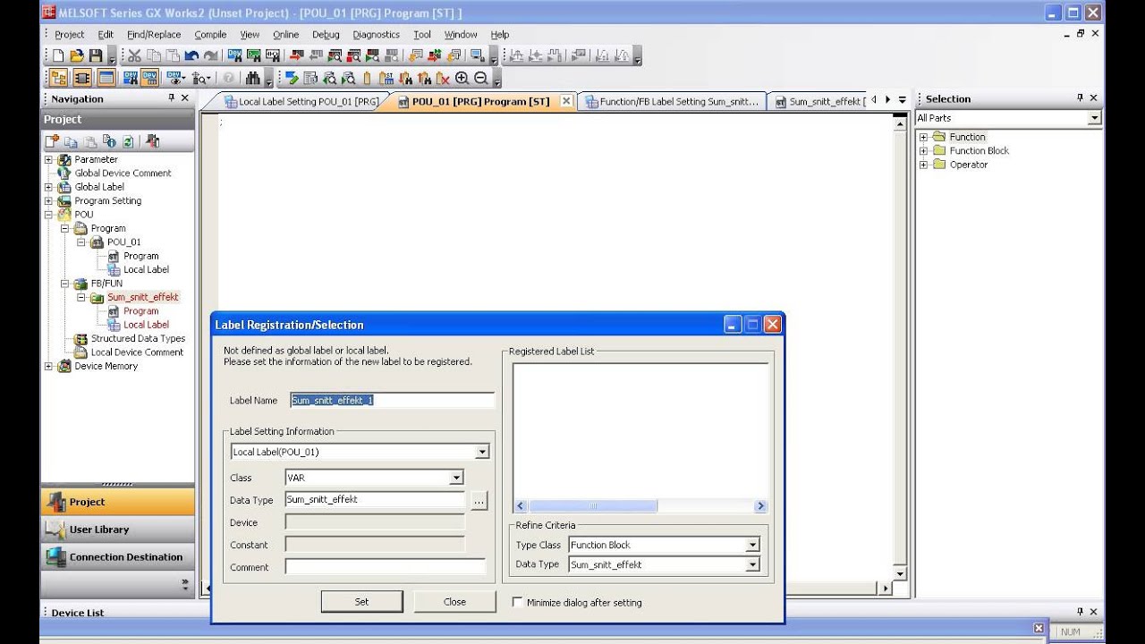Funksjonsblokker i ST GX Works2 - YouTube