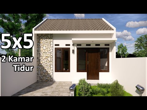 Rumah Minimalis 5x5 meter - 2 Kamar Tidur