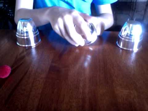 Cups and balls magic trick #2 - YouTube