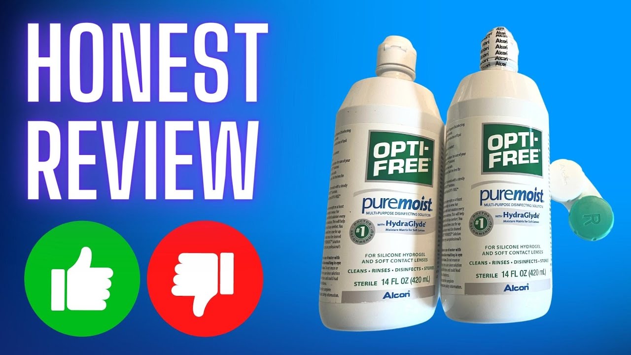 Review: Opti-Free Puremoist Contact Lens Solution - YouTube