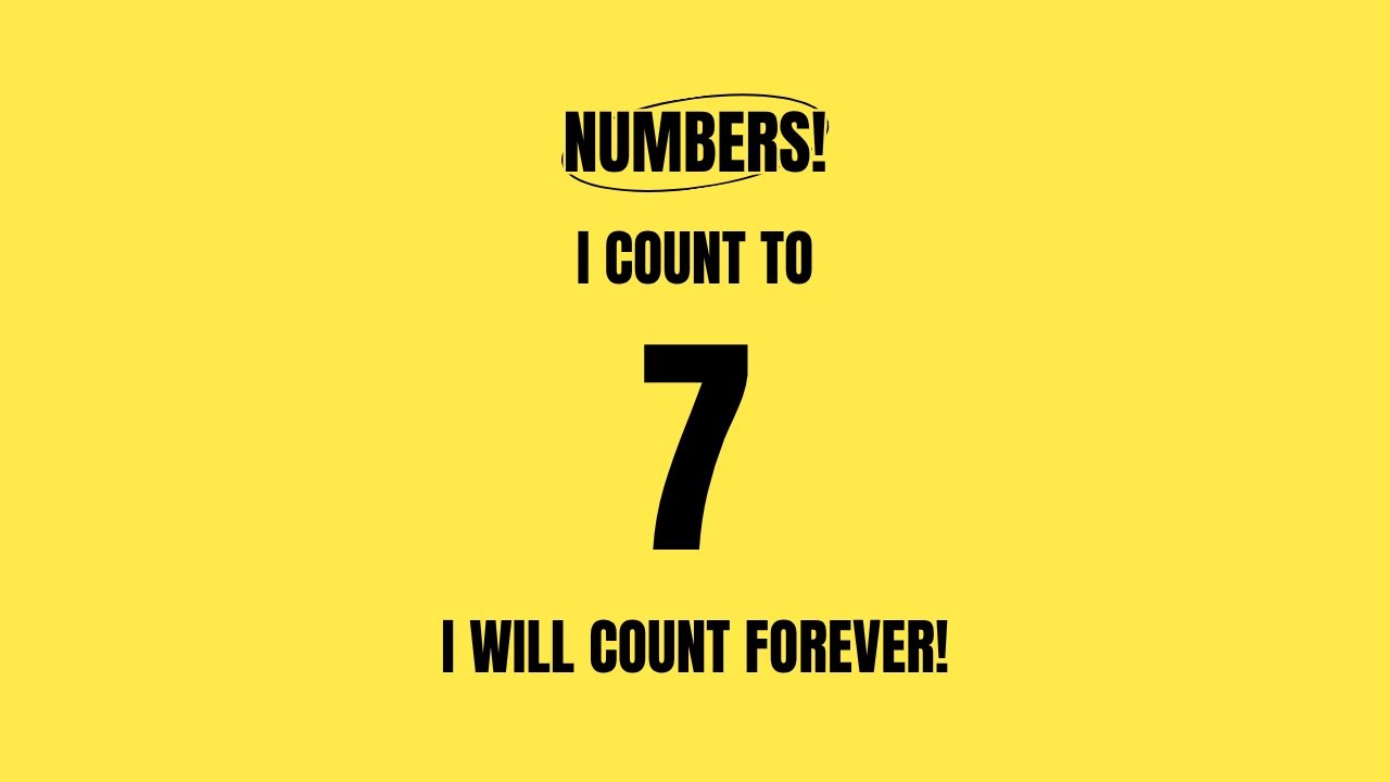 7! I'm Counting From 0 To 7! Learning to Count in English! - YouTube