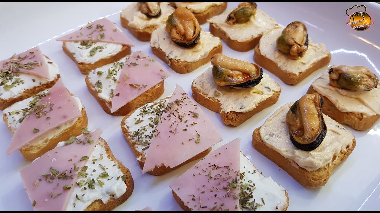 CANAPES FACILES - DELICIOSOS Y RAPIDOS - 4 - YouTube