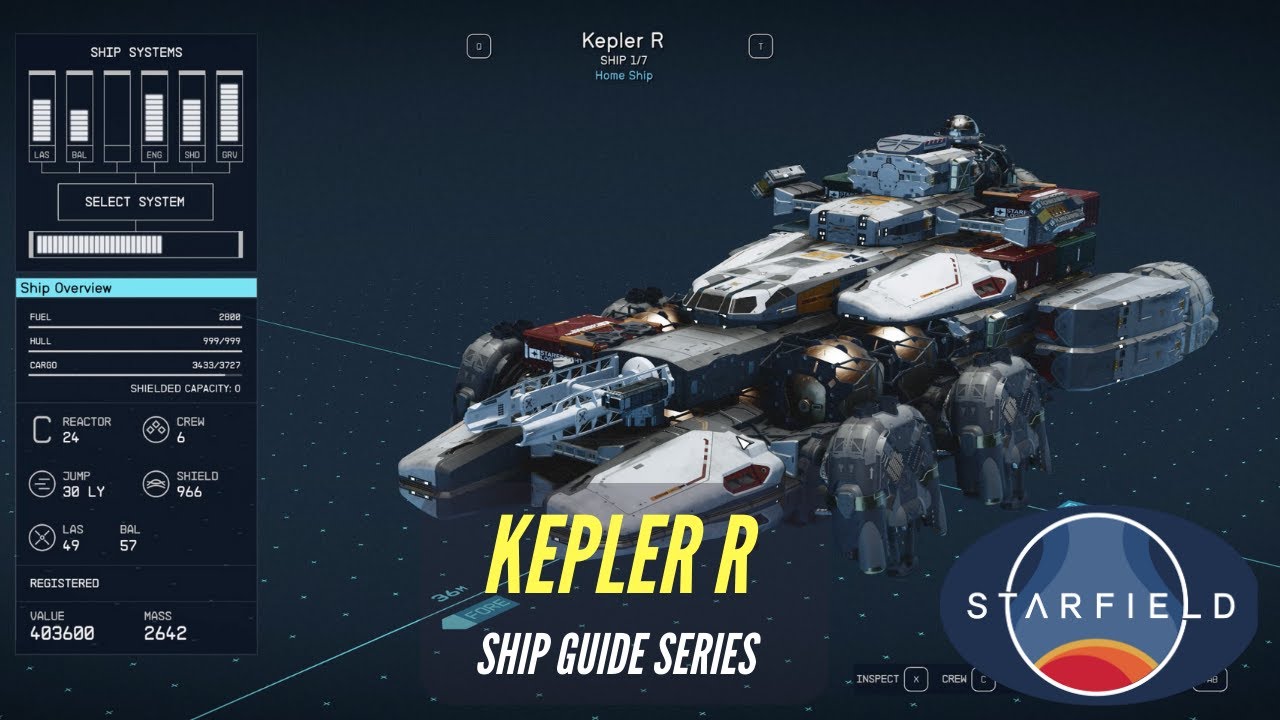 Starfield - Kepler R - Ship Guide Series - YouTube