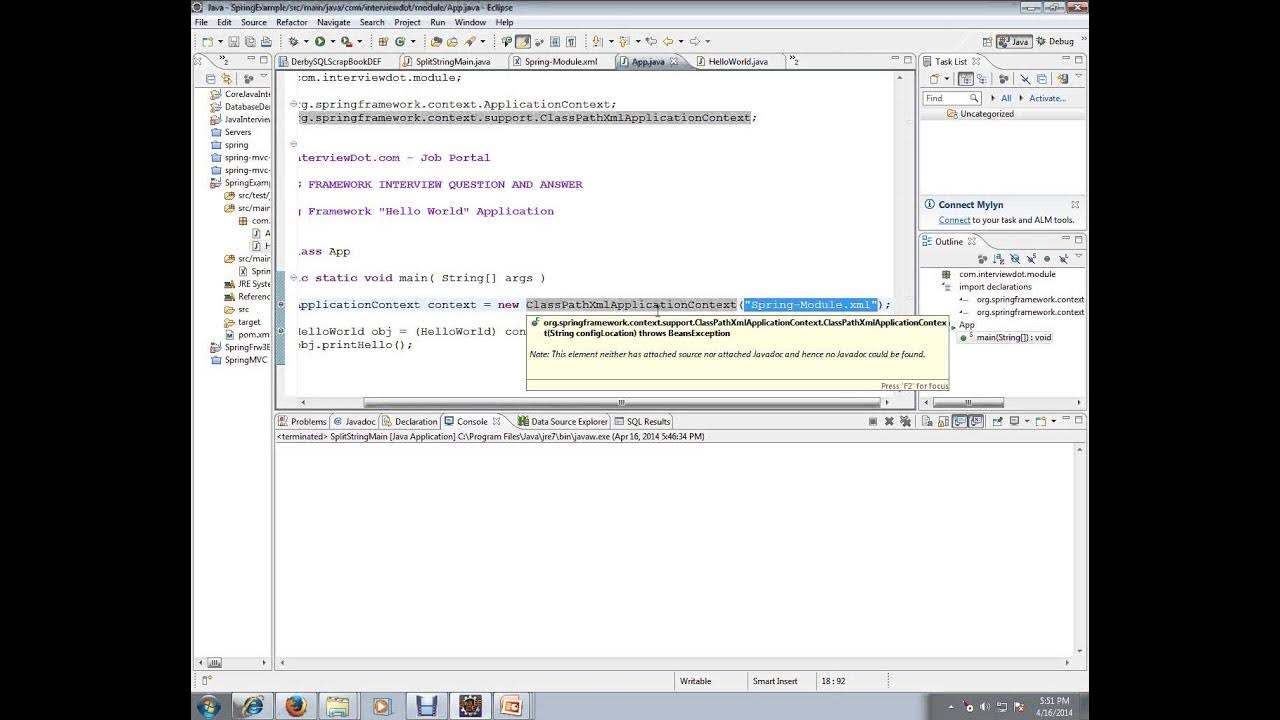 CLASSPATHXMLAPPLICATIONCONTEXT SPRING FRAMEWORK - YouTube