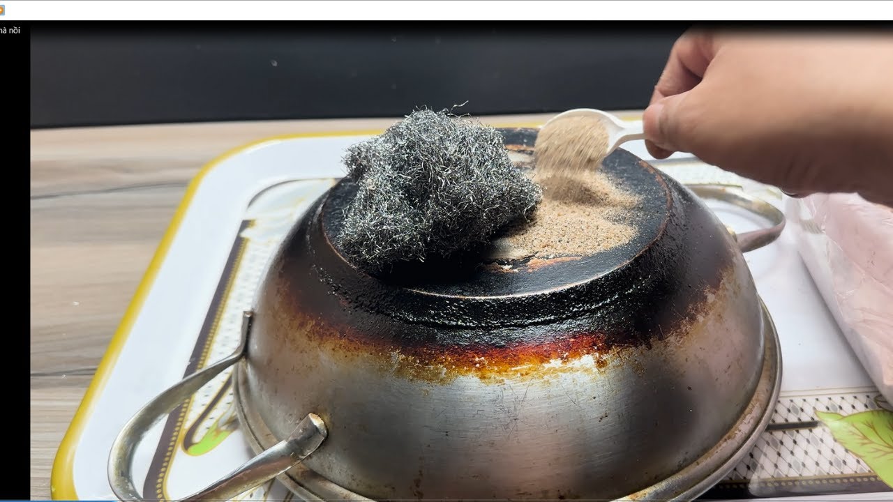 just use sand to clean the pot base be amazed, sam home's diy projects ...