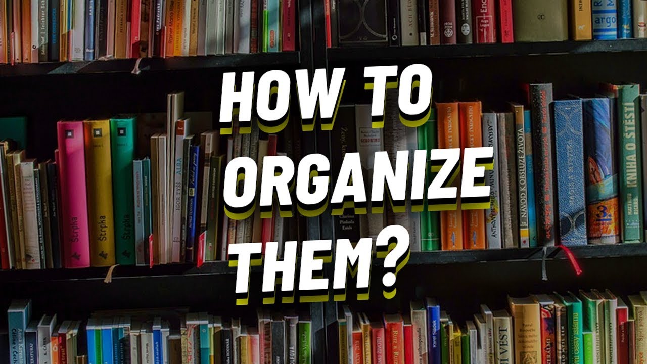 How To Tidy Up Your Books - YouTube