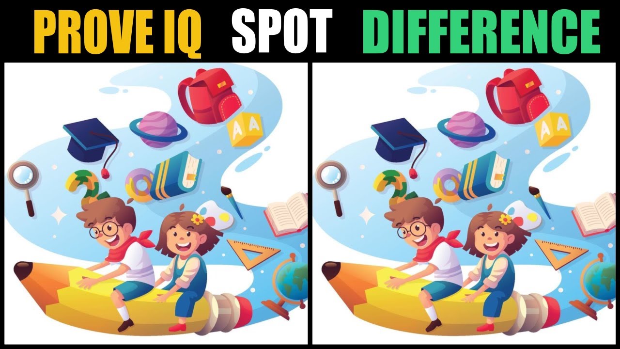 Spot The Difference : IQ 130+ Required [ Find The Difference #3 ] - YouTube