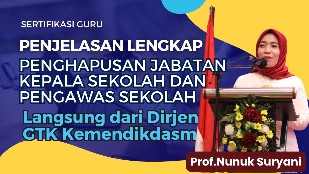 Penjelasan Lengkap Jabatan Fungsional Guru Oleh Dirjen GTK ...
