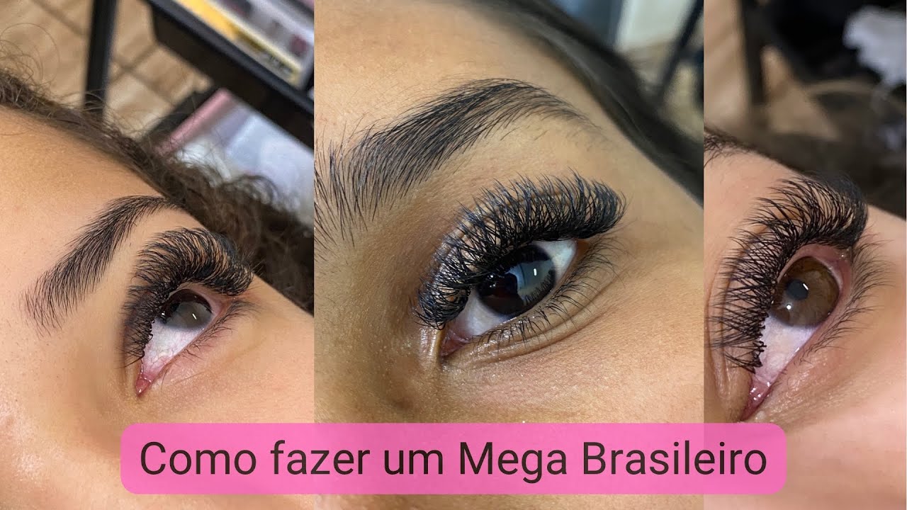 Como fazer o capping/ Mega brasileiro / cílios volumoso sem usar fan ...