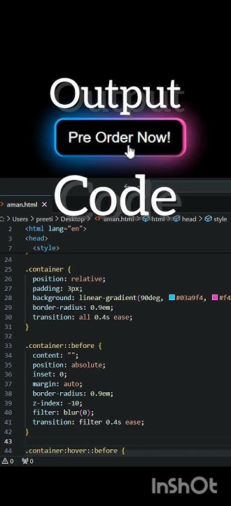Button Animation In Html Csscoding Htmlcss Frontendcourse