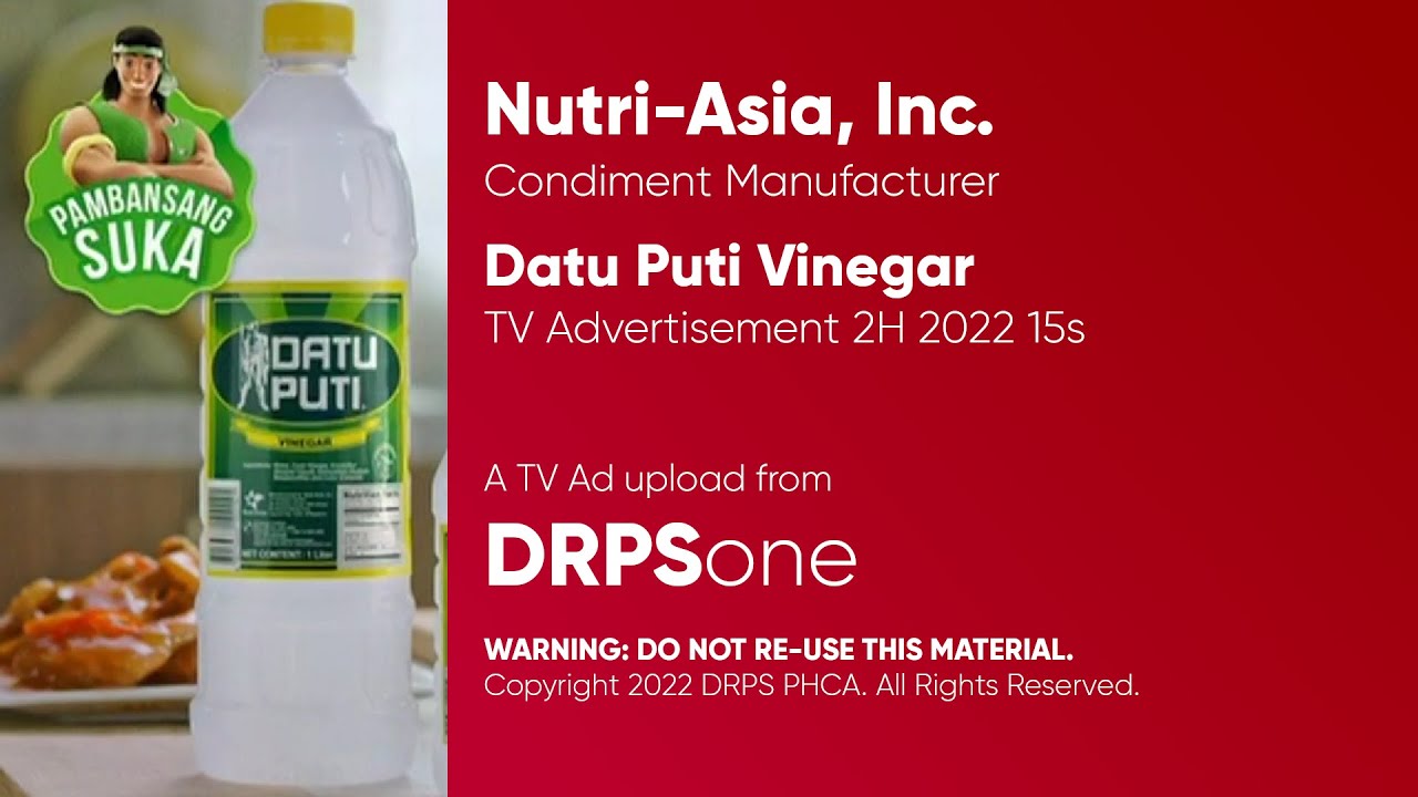 Datu Puti Vinegar TV Ad 2H 2022 15s (Philippines) - YouTube