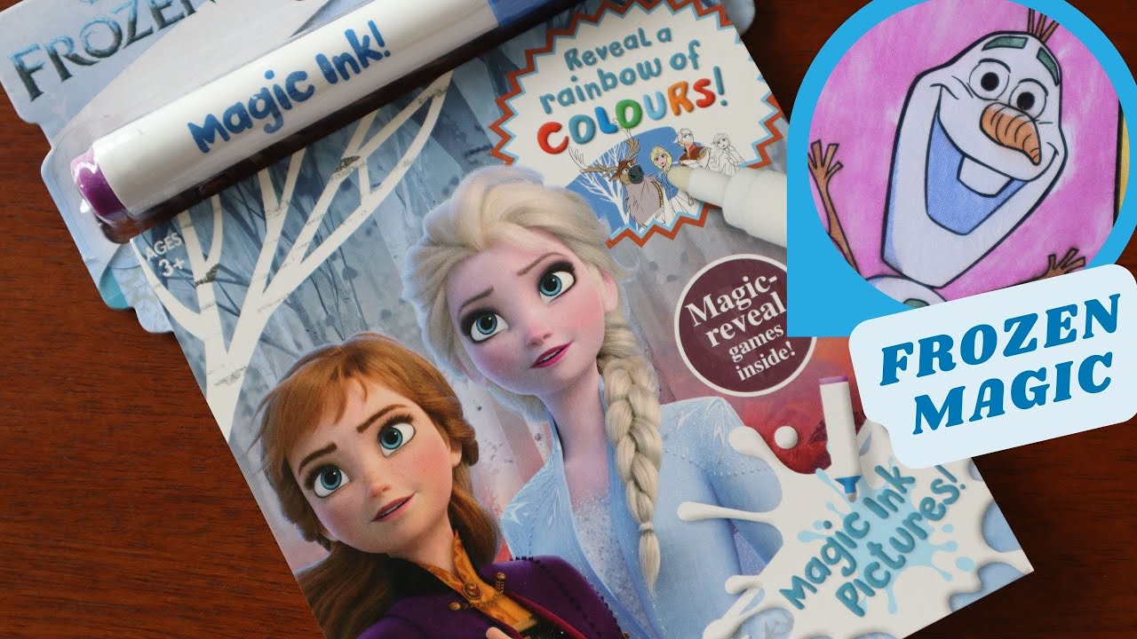 Magic Ink Pen Frozen Spot The Difference With Olaf - YouTube