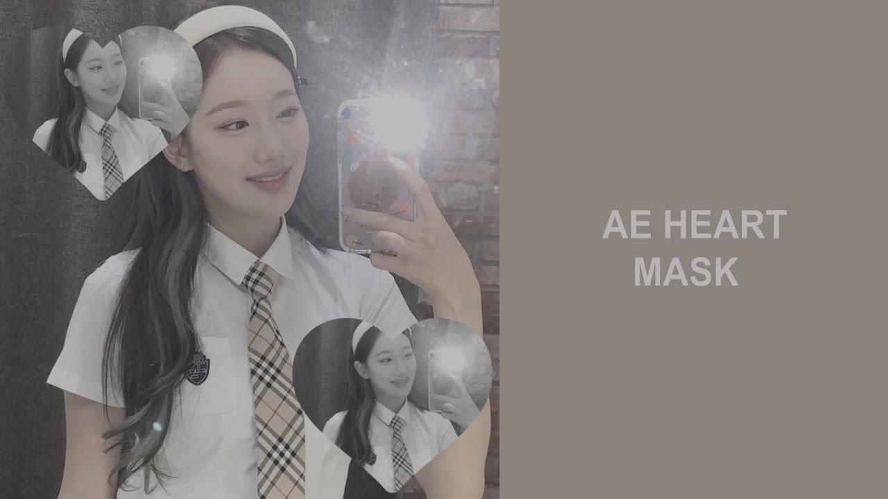 heart mask effect | after effects - YouTube