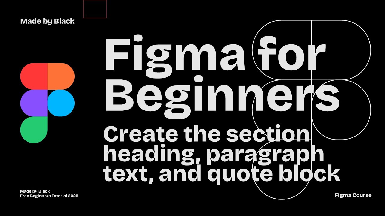 Figma Design for beginners Create the section heading, paragraph text ...
