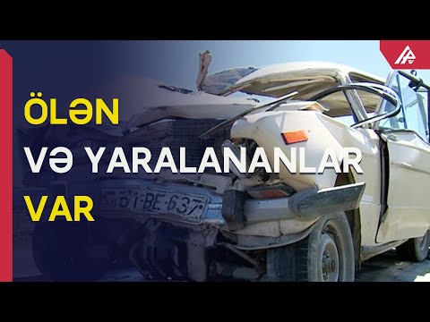 Samuxda minik maşını yük maşını ilə toqquşdu