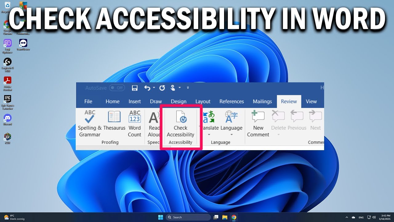 How To Use the Accessibility Checker in Microsoft Word - Easy Fix - YouTube