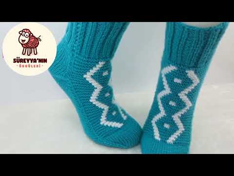 Ayağınızı Sımsıcak Saracak Bot Yapımı - İki Şiş Çorap Bot Patik Yapımı