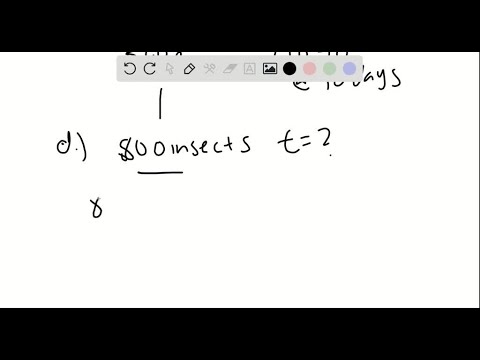 Growth of an Insect Population The size P of a certain insect ...