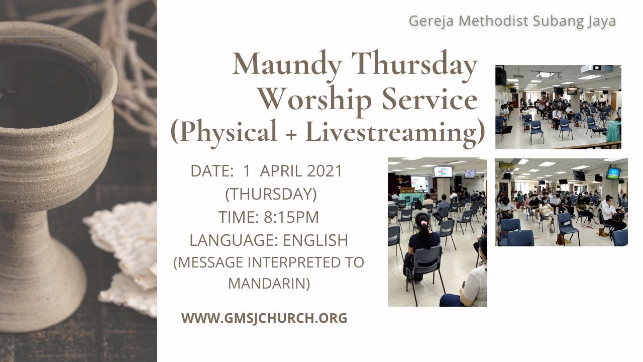 Maundy Thursday Worship Service 2021-04-01 - YouTube