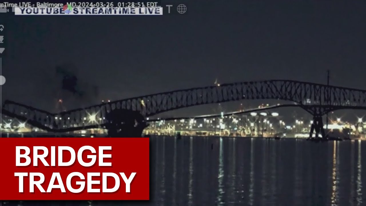 Francis Scott Key bridge collapse: Frame by frame - YouTube