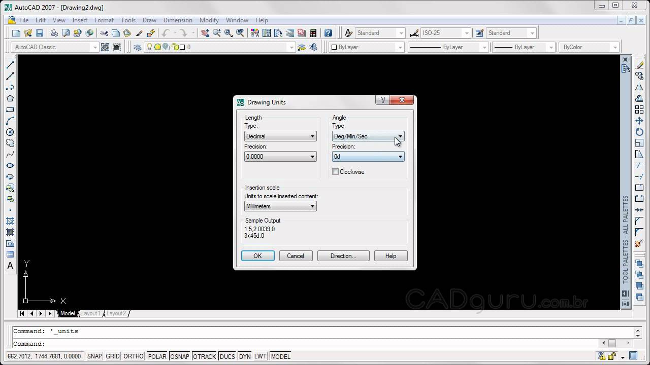 Como Alterar Unidades No Autocad