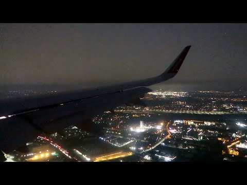 [Onboard] WizzAir Airbus A321 *night* landing Cologne Airport - YouTube