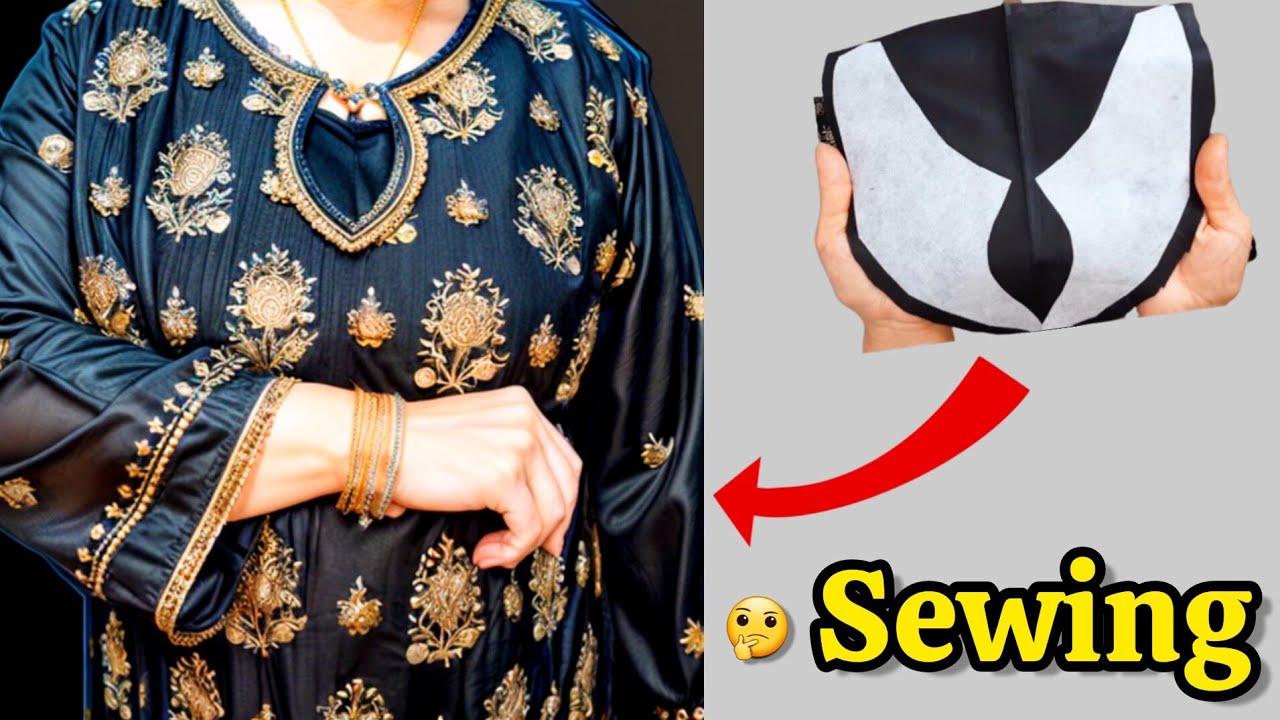 How to sew a collar: Afghan collar sewing techniques in the easiest way ...