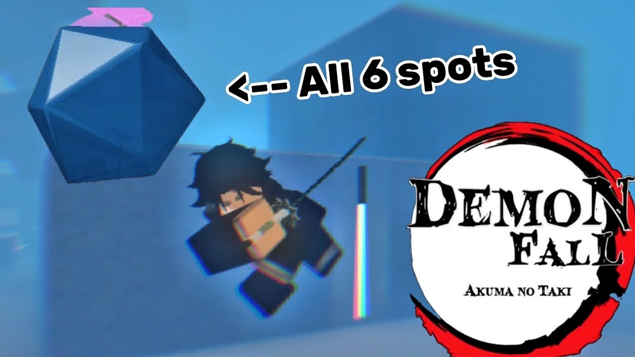 ALL 6 perfect crystal spawns in roblox demonfall #demonfallroblox # ...