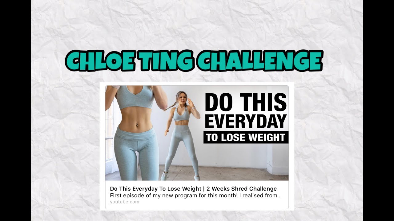 I tried Chloe Ting challenge - YouTube