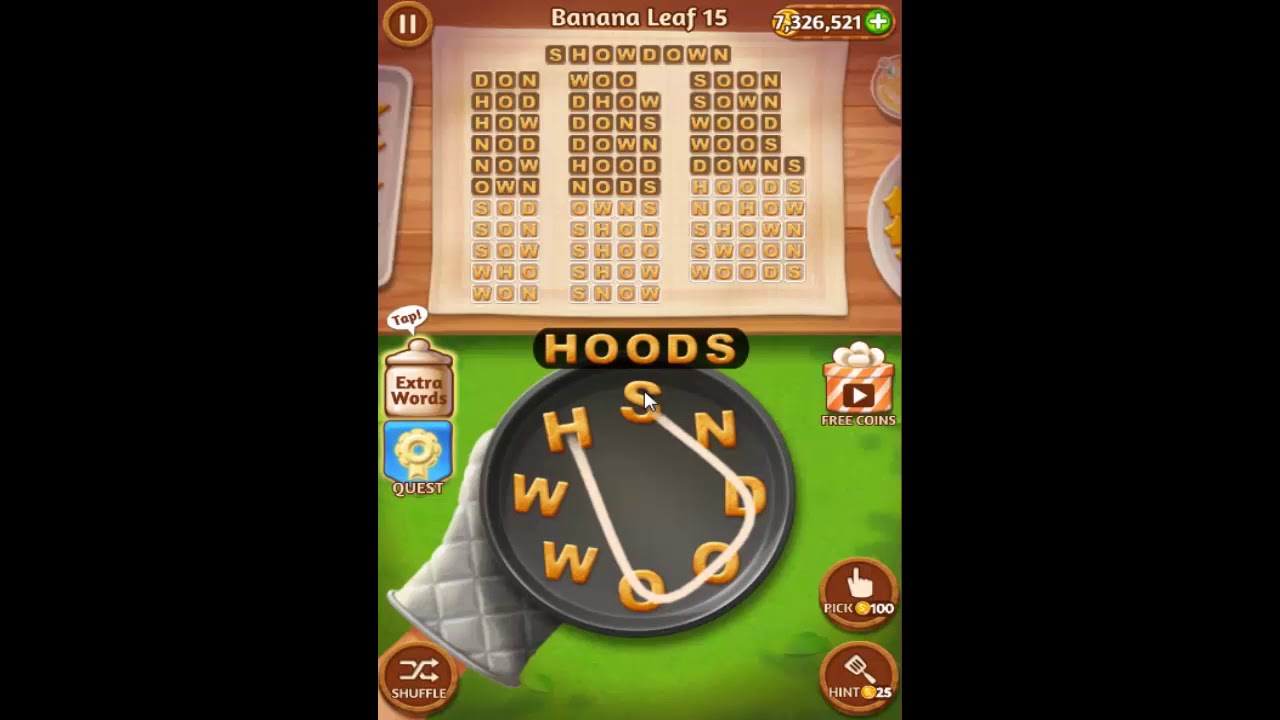Word Cookies Banana Leaf Level 15 Answers - YouTube